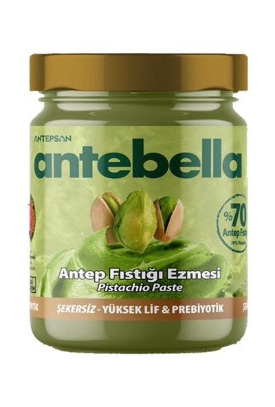 Antebella Antep Fıstık Ezmesi(Şekersiz) Antebella Antep Fıstık Ezmesi(Şekersiz)