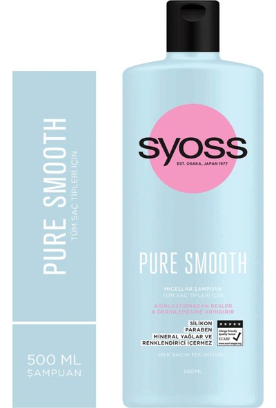 Syoss Pure Micellar Şampuan 500 ml Syoss Pure Micellar Şampuan 500 ml