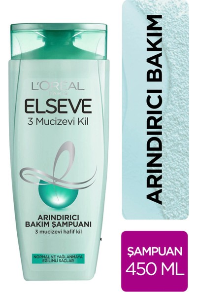 Elseve L'oreal Paris Elseve Mucizevi Kil Şampuan 450 ml