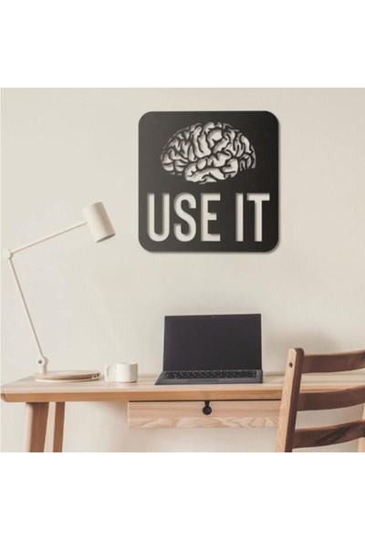 Artasia Use It Duvar Tablosu Ahşap Duvar Yazısı Lazer Duvar Süsü