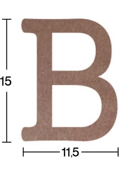 Istanbul Hobi 18 mm 'b' Harfi