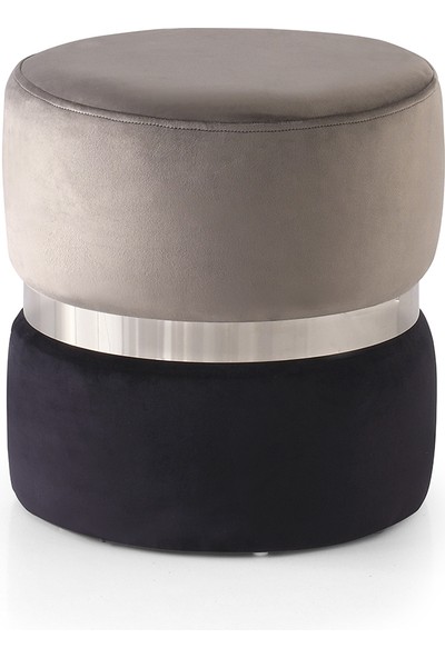 BGM Bgm modern Dekoratif Yuvarlak Puf Düz Kumaş 40X42CM BGM Bgm modern Dekoratif Yuvarlak Puf Düz Kumaş 40X42CM