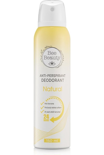 Bee Beauty Natural Anti-Perspirant Kadın Deodorant Sprey 150 ml
