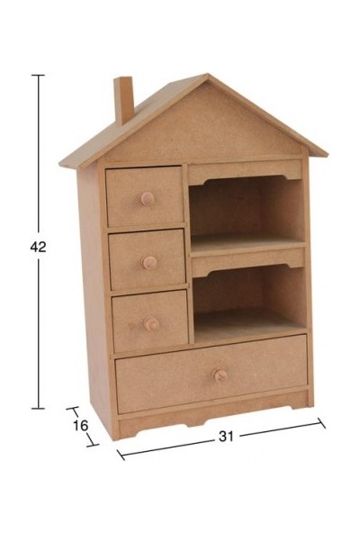 Istanbul Hobi Çekmeceli Ev Kutu