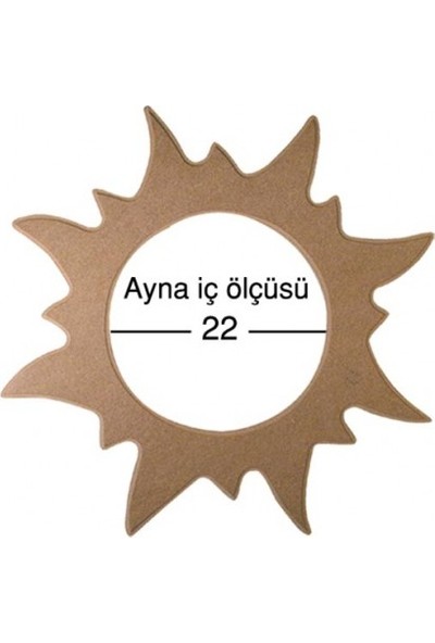 Istanbul Hobi Küçük Güneş Ayna Çerçevesi Istanbul Hobi Küçük Güneş Ayna Çerçevesi