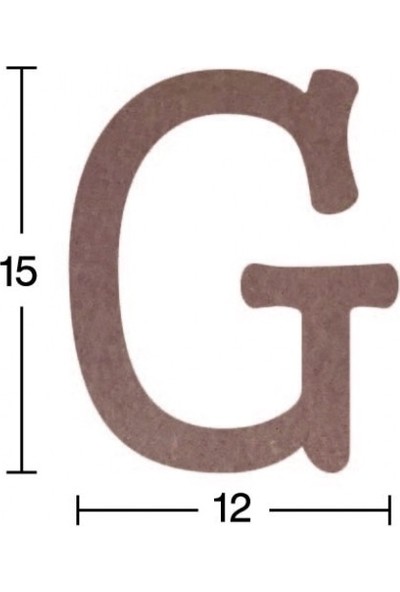 Istanbul Hobi 18 mm 'g' Harfi