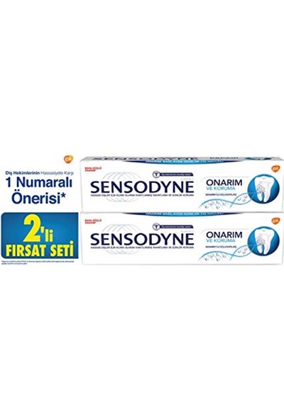 Sensodyne Onarım Ve Koruma Diş Macunu 75ml X 2'Li Paket (2 X 75 Ml) Sensodyne Onarım Ve Koruma Diş Macunu 75ml X 2'Li Paket (2 X 75 Ml)