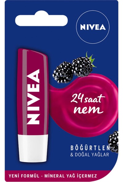 Nivea Dudak Bakım Kremi Böğürtlen 4.8 gr