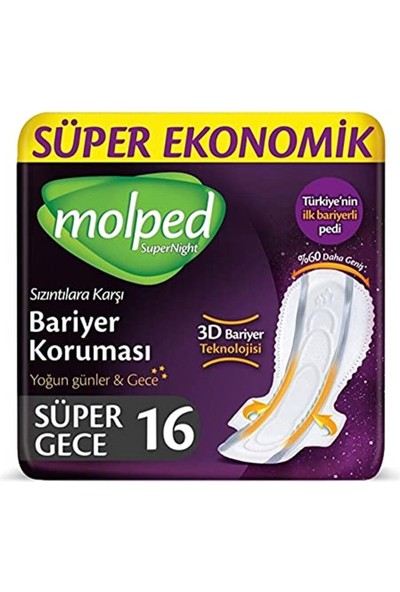 Molped Supernight Süper Gece 16lı Molped Supernight Süper Gece 16lı