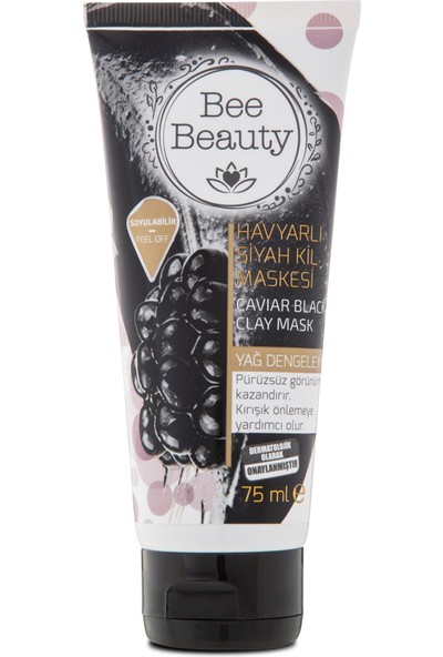 Bee Beauty Havyarlı Siyah Kil Maskesi 75 ml