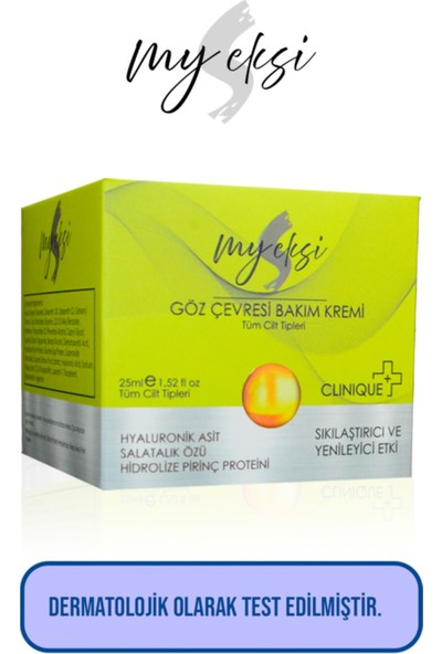 myeksi Salatalık Özü & Pirinç Proteini İçeren Göz Çevresi Bakım Kremi