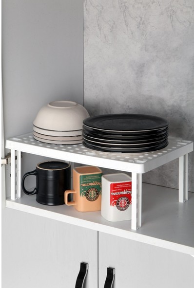 Kitchen Life Tek Katlı Ayaklı Portatif Dikdörtgen Raf Düzenleyici Kitchen Life Tek Katlı Ayaklı Portatif Dikdörtgen Raf Düzenleyici