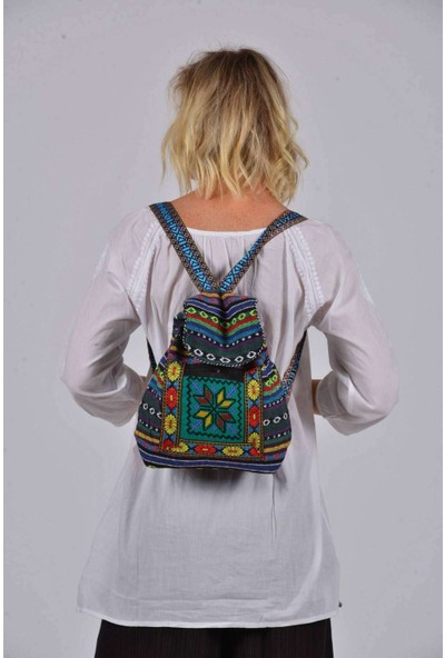 HSRC Kilim Desenli El Yapımı Sırt Çantası