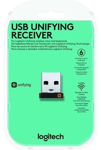 Logitech USB Unıfyıng Receıver 2.4ghz 6 Farklı Cihaz Bağlama Logitech USB Unıfyıng Receıver 2.4ghz 6 Farklı Cihaz Bağlama