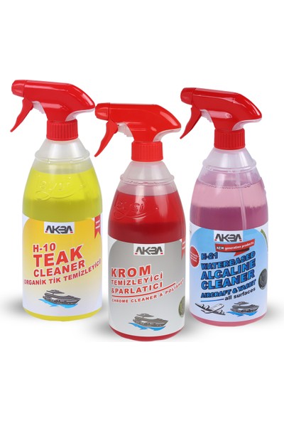 Akba 3'lü Avantaj Marıne Set-Tik Temizleyici 750 Ml,fiber Temizleyici 750 Ml,krom Temizleyici 750 ml Akba 3'lü Avantaj Marıne Set-Tik Temizleyici 750 Ml,fiber Temizleyici 750 Ml,krom Temizleyici 750 ml