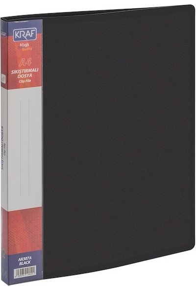 Kraf Sıkıştırmalı Dosya AB307A Siyah