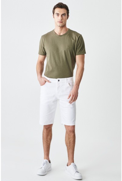 Altınyıldız Classics Slim Fit Dar Kesim Diyagonal Desenli 5 Cep Esnek Şort Altınyıldız Classics Slim Fit Dar Kesim Diyagonal Desenli 5 Cep Esnek Şort