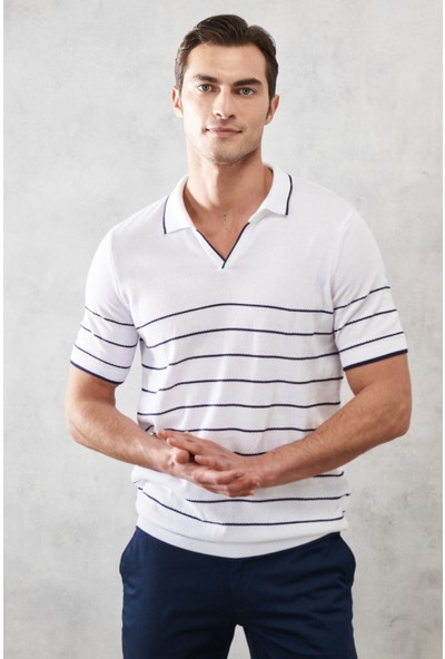 AC&Co / Altınyıldız Classics Standart Fit Pamuk Polo Yaka Triko Tişört AC&Co / Altınyıldız Classics Standart Fit Pamuk Polo Yaka Triko Tişört