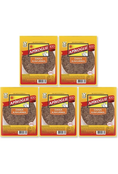Apikoğlu Siniri Alınmış Dilim Kavurma 100 gr 5'li Paket Apikoğlu Siniri Alınmış Dilim Kavurma 100 gr 5'li Paket