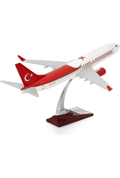 Zekupp Boeing 737-800 Türkiye Özel Tasarımlı 1/100 Maket Uçak, Model G Zekupp Boeing 737-800 Türkiye Özel Tasarımlı 1/100 Maket Uçak, Model G