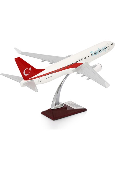 Zekupp Boeing 737-800 Türkiye Özel Tasarımlı 1/100 Maket Uçak, Model H Zekupp Boeing 737-800 Türkiye Özel Tasarımlı 1/100 Maket Uçak, Model H