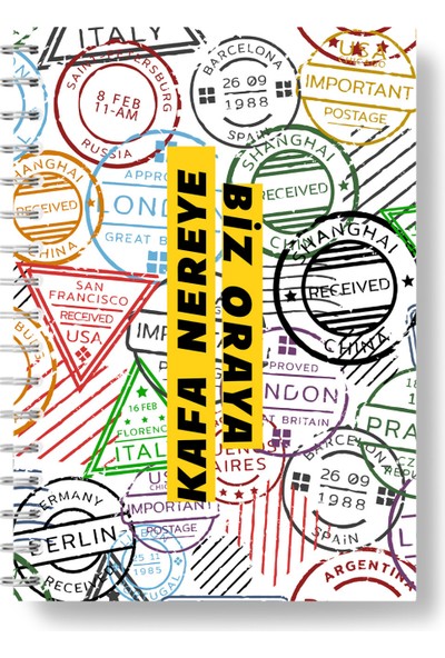 Incognito Notes by 3C Dijital Kafa Nereye Biz Oraya A5 14X20 Spiralli Çizgisiz Not Defteri Incognito Notes by 3C Dijital Kafa Nereye Biz Oraya A5 14X20 Spiralli Çizgisiz Not Defteri