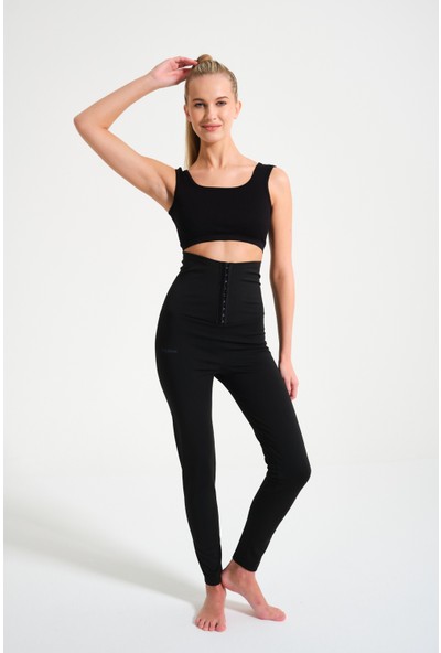 Formactive Letsform Zayıflatan Termal Sauna Agraflı Spor Tayt Formactive Letsform Zayıflatan Termal Sauna Agraflı Spor Tayt