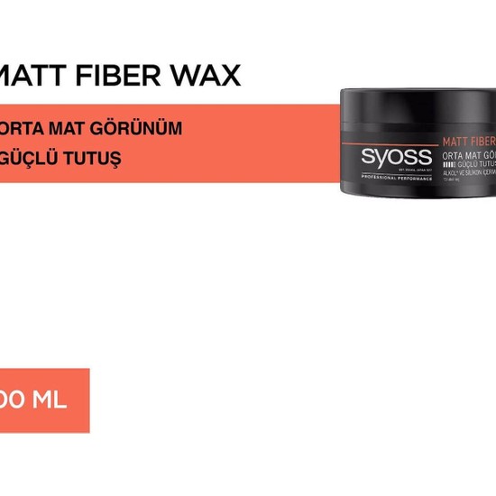 Syoss Wax Matt Fiber 100 ml Fiyatı - Taksit Seçenekleri