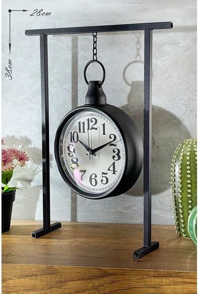 Emores Dekoratif Metal Masa Saati