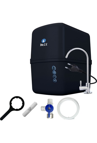 Milsuart Pompalı Çelik Tanklı 5 Aşamalı Kapalı Kasa Su Arıtma Cihazı (Dp5-M-S)