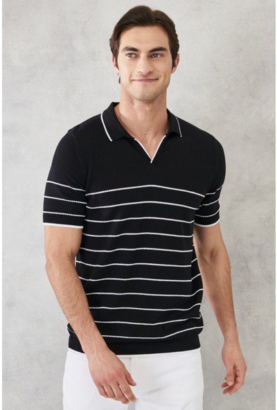 AC&Co / Altınyıldız Classics Standart Fit %100 Pamuk Polo Yaka Triko Tişört AC&Co / Altınyıldız Classics Standart Fit %100 Pamuk Polo Yaka Triko Tişört