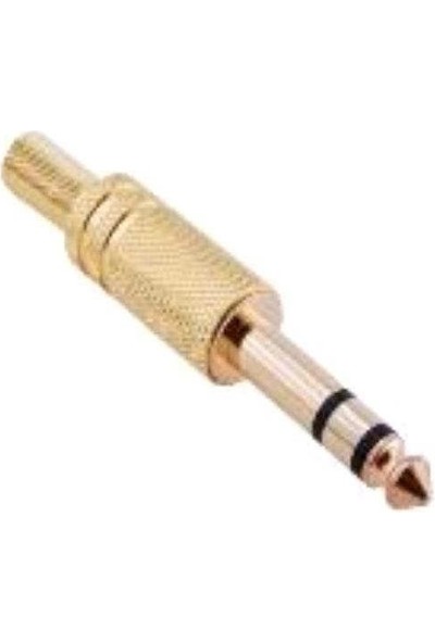 Uptech KJ31GS 6.3mm Stereo Erkek Jack Gold Uptech KJ31GS 6.3mm Stereo Erkek Jack Gold