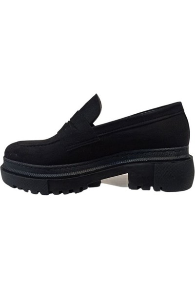 Özminelli Kadın Siyah Süet Yüksek Topuk Klasik Ayakkabı-2