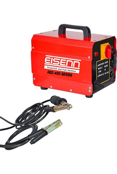 Eisenn Eco Series Red 400 Amper 5 Kademeli Bakır Sargılı Professıonel Kaynak Makinası Eisenn Eco Series Red 400 Amper 5 Kademeli Bakır Sargılı Professıonel Kaynak Makinası