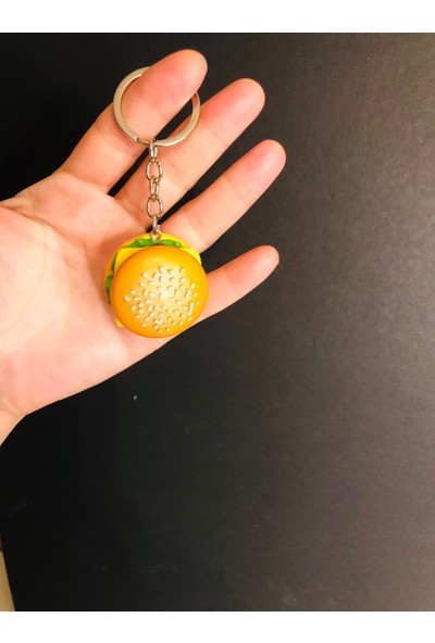 Açık Meşe Hamburger Anahtarlık Açık Meşe Hamburger Anahtarlık