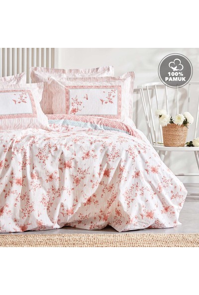Yataş Bedding Minella Ranforce Çift Kişilik Nevresim Seti - Blush Yataş Bedding Minella Ranforce Çift Kişilik Nevresim Seti - Blush