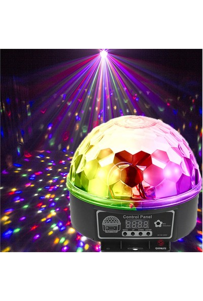 Quenlite QX-61 RGBW DMX512 Sahne Küre Led Işık Sistemi 6x1W Disko Işığı Quenlite QX-61 RGBW DMX512 Sahne Küre Led Işık Sistemi 6x1W Disko Işığı
