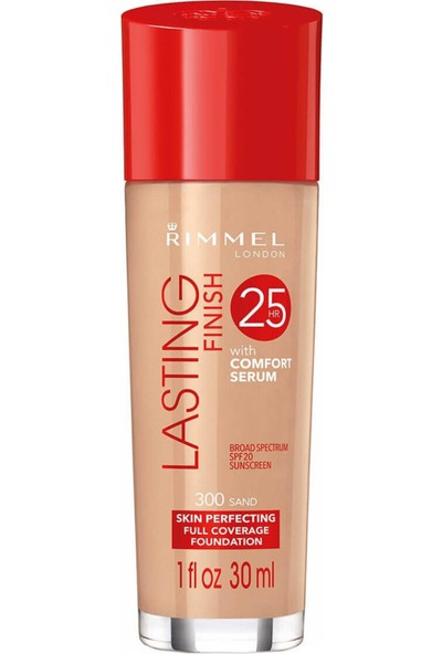Rimmel London Lasting Finish 25 Hour Fondöten Sand 30 ml Rimmel London Lasting Finish 25 Hour Fondöten Sand 30 ml