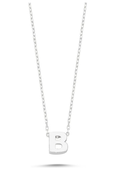 Sientojewels 925 Ayar Gümüş B Harf Bayan Kolye Sientojewels 925 Ayar Gümüş B Harf Bayan Kolye