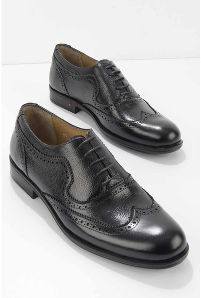 Bambi Siyah Leather Erkek Oxford Ayakkabı E017310308