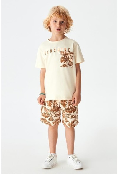 Nk Kids Erkek Çocuk T-Shirt Kahve