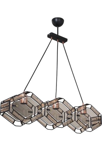 Gloria Ticaret Tornado 3'lü Sıralı Avize