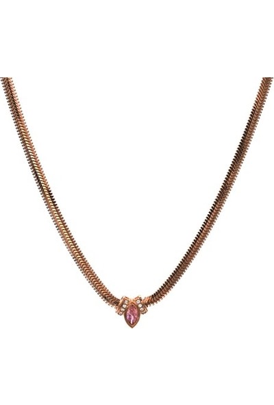 Mooije Silver Pembe Taşlı Yassı Rose Gümüş Kolye Mooije Silver Pembe Taşlı Yassı Rose Gümüş Kolye