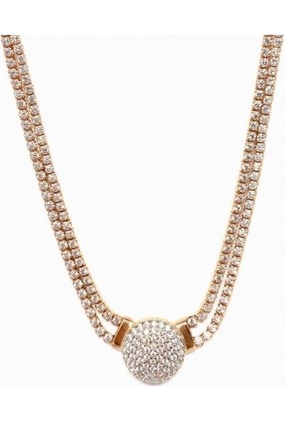 Mooije Silver Twins Su Yolu Yuvarlak Taşlı Rose Kolye Mooije Silver Twins Su Yolu Yuvarlak Taşlı Rose Kolye