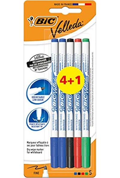 EKS Ticaret Bic Velleda 1721 Çocuk Tahta Kalemi 4+1 Blister EKS Ticaret Bic Velleda 1721 Çocuk Tahta Kalemi 4+1 Blister