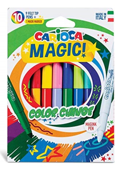 EKS Ticaret Renk Değiştiren Sihirli Keçeli Kalemler 9 Renk + 1 Renk Değiştirici Beyaz Kalem