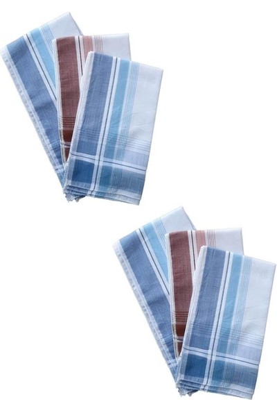 BBB 6 Lı El Cep Yaka Kumaş Mendil 36X36 cm 100 Pamuklu TM01 BBB 6 Lı El Cep Yaka Kumaş Mendil 36X36 cm 100 Pamuklu TM01