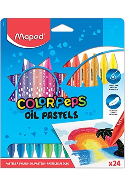 Maped Ofis ve Kırtasiye 864012 Color'peps Oil Pastels Yağlı Pastel Boya, 24'lü Maped Ofis ve Kırtasiye 864012 Color'peps Oil Pastels Yağlı Pastel Boya, 24'lü