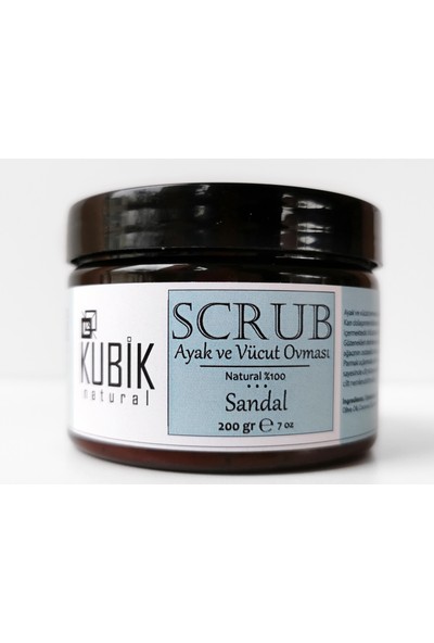 Kubik Natural Sandal Ağacı Kokulu Ayak ve Vücut Ovma Salt Scrub 200GR Kubik Natural Sandal Ağacı Kokulu Ayak ve Vücut Ovma Salt Scrub 200GR