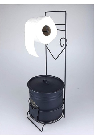 Aib Store Wc Kağıtlık Çöp Kovalı Ferforje Tuvalet Kağıtlığı Banyo Çöp Kovası